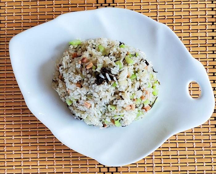 Fried Rice with Olive Pickles - International Buddhist Society | 國際佛教觀音寺